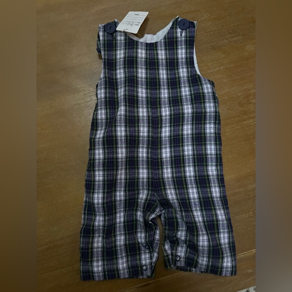 Kelly's Kids | One Pieces | Kellys Kids White And Green Plaid Outfit ...